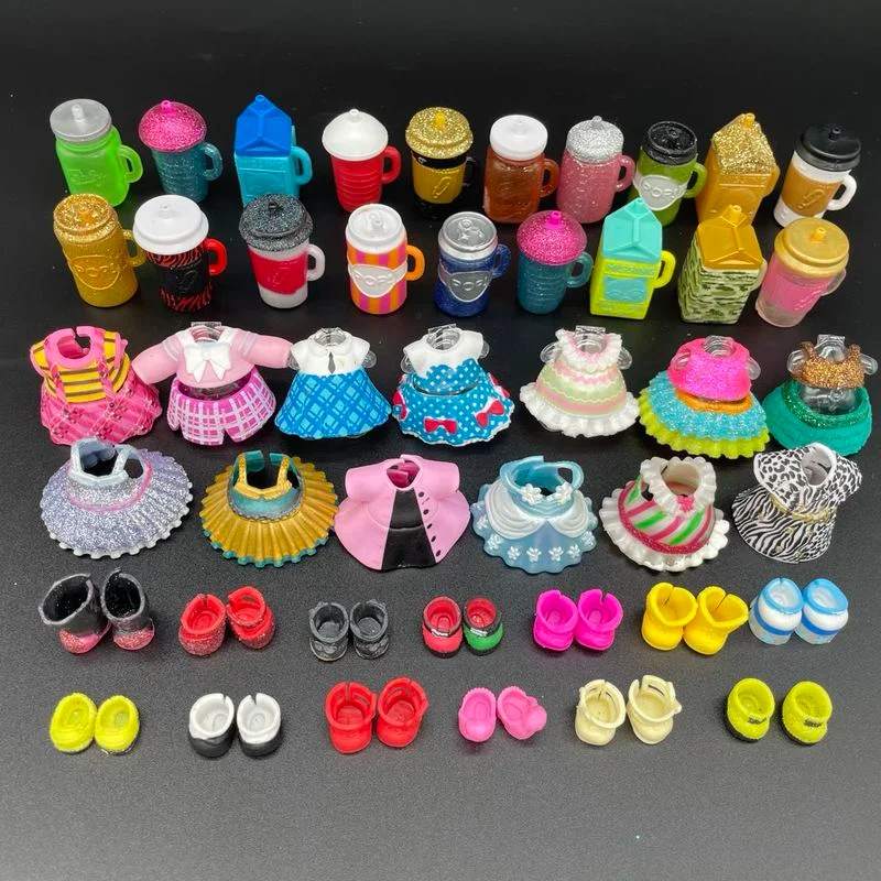 Oryginalne lalki LOL ubrania, butelki, buty, akcesoria dla 8cm duże ...