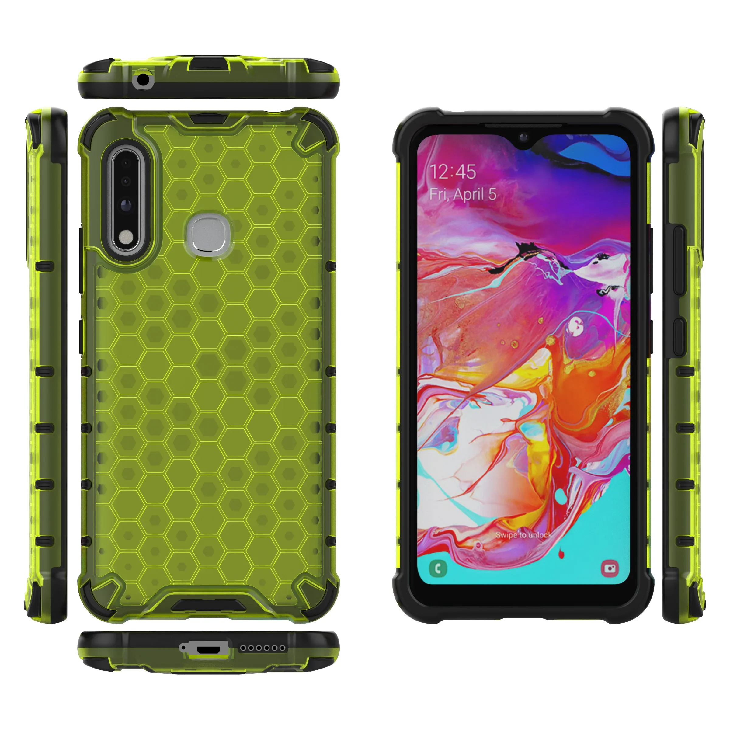Honeycomb-Heavy-Duty-Shockproof-Armor-Case-For-Samsung-A10-A40-A70-M30S ...