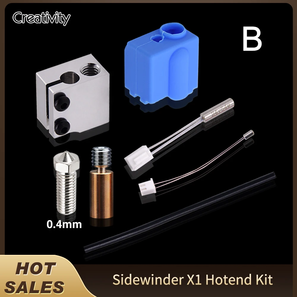 3D-Extruder-Artillery-Sidewinder-X1-Genius-Silicon-Cover-Plated-Copper ...