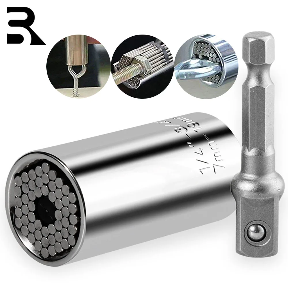 Universal-Tool-Electric-Drill-Adapter-7-19mm-Ratchet-Wrrench-Industry ...