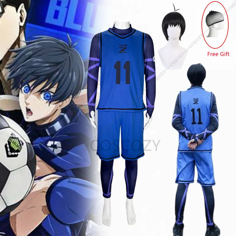 Anime-Blue-Lock-Cosplay-Costume-Wig-Jersey-Isagi-Yoichi-Chigiri-Bachira ...