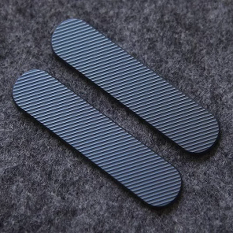 1-Pair-Custom-Made-DIY-Twill-grilled-blue-without-holes-Titanium-Alloy ...