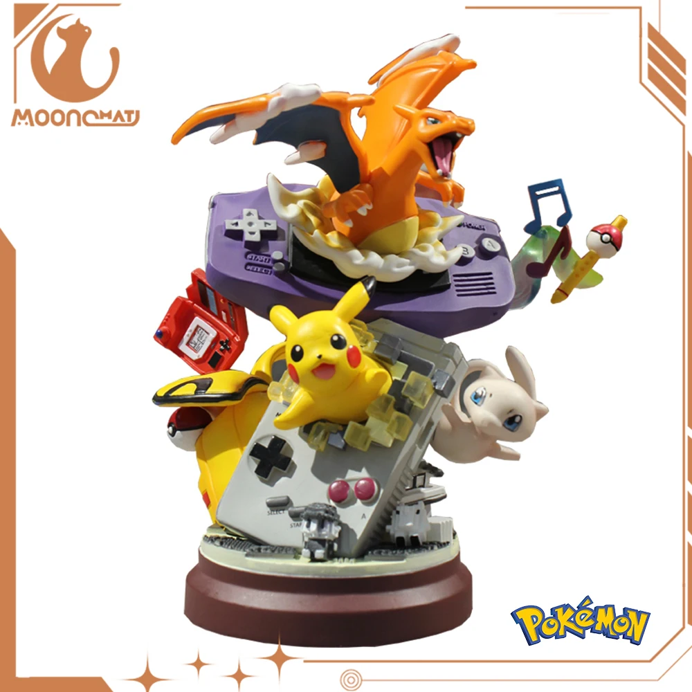 Figuras-de-Anime-de-Pok-mon-Pikachu-estatuilla-de-Charmander-modelo-de ...