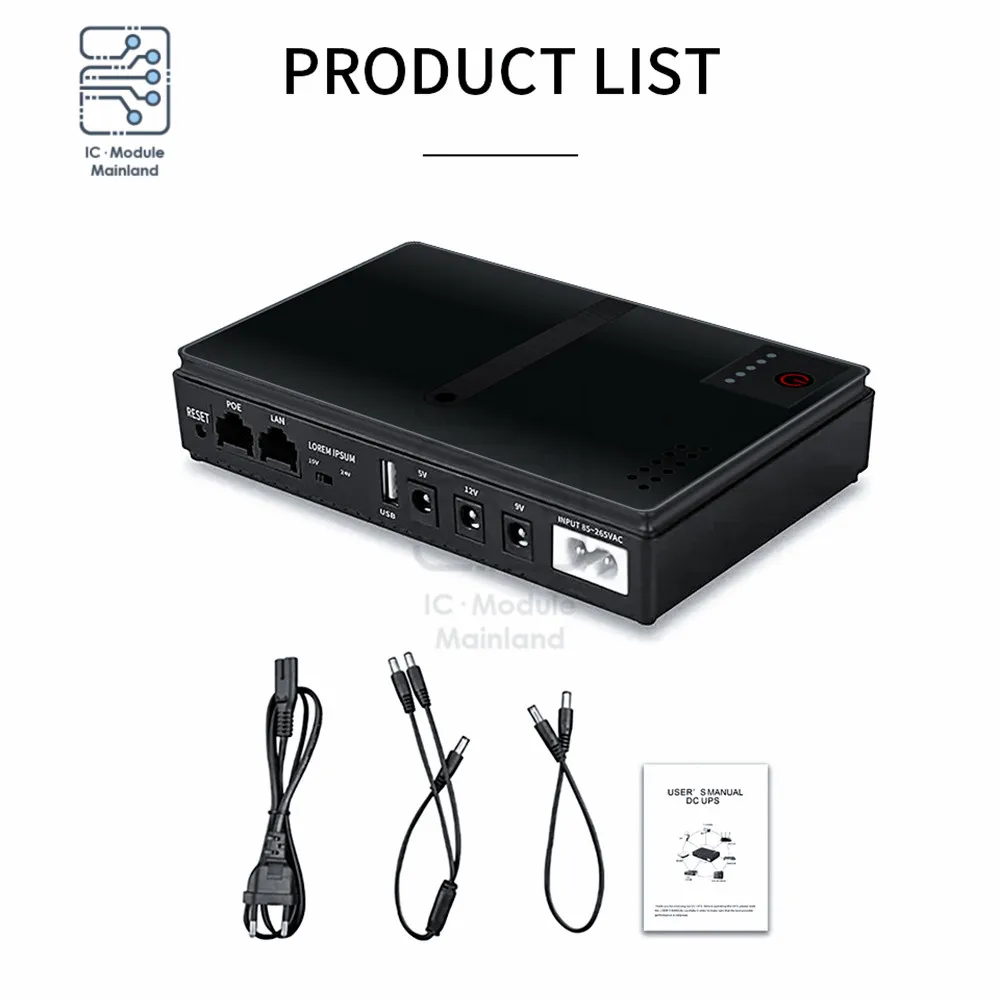 DC1018P-Router-5V9V12V-High-Capacity-Monitor-Power-Charger-Mobile-Phone ...
