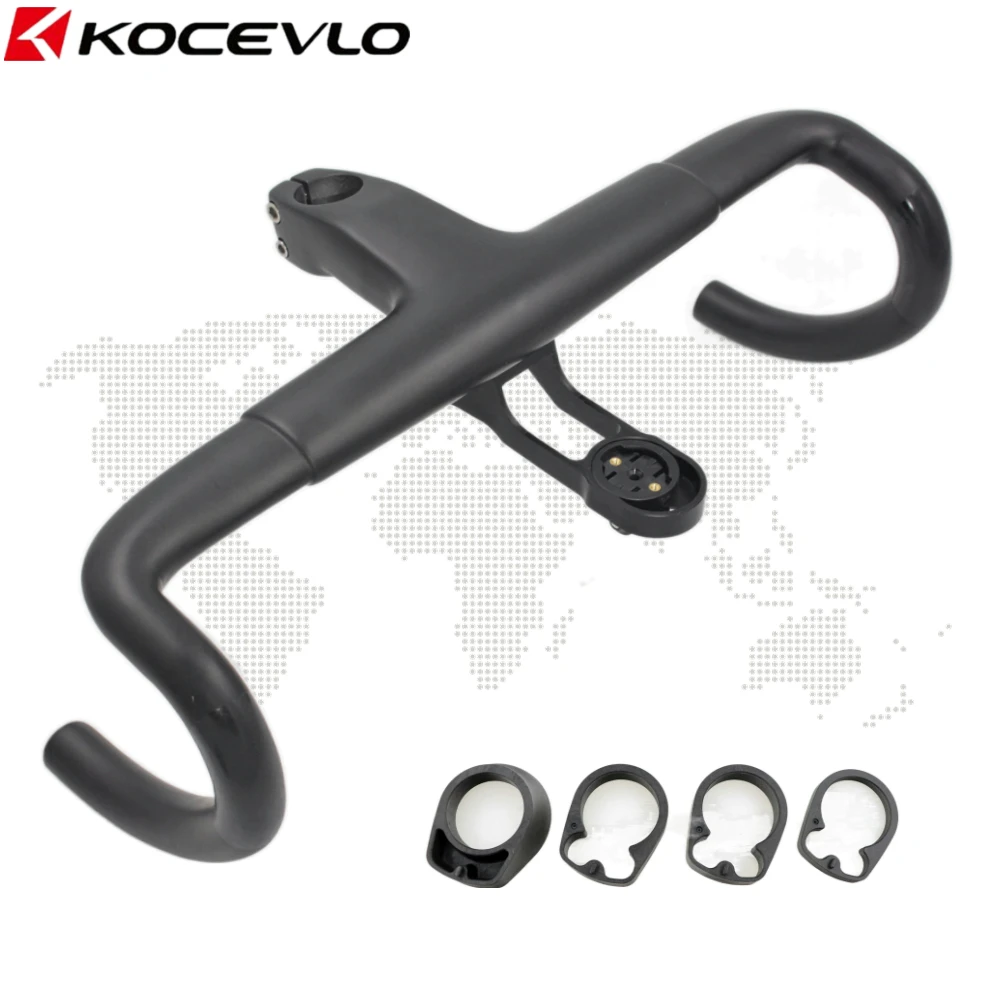 2021 New Aero Integrated Road Bicycle Handlebars T800 Ud Carbon 380/400 ...