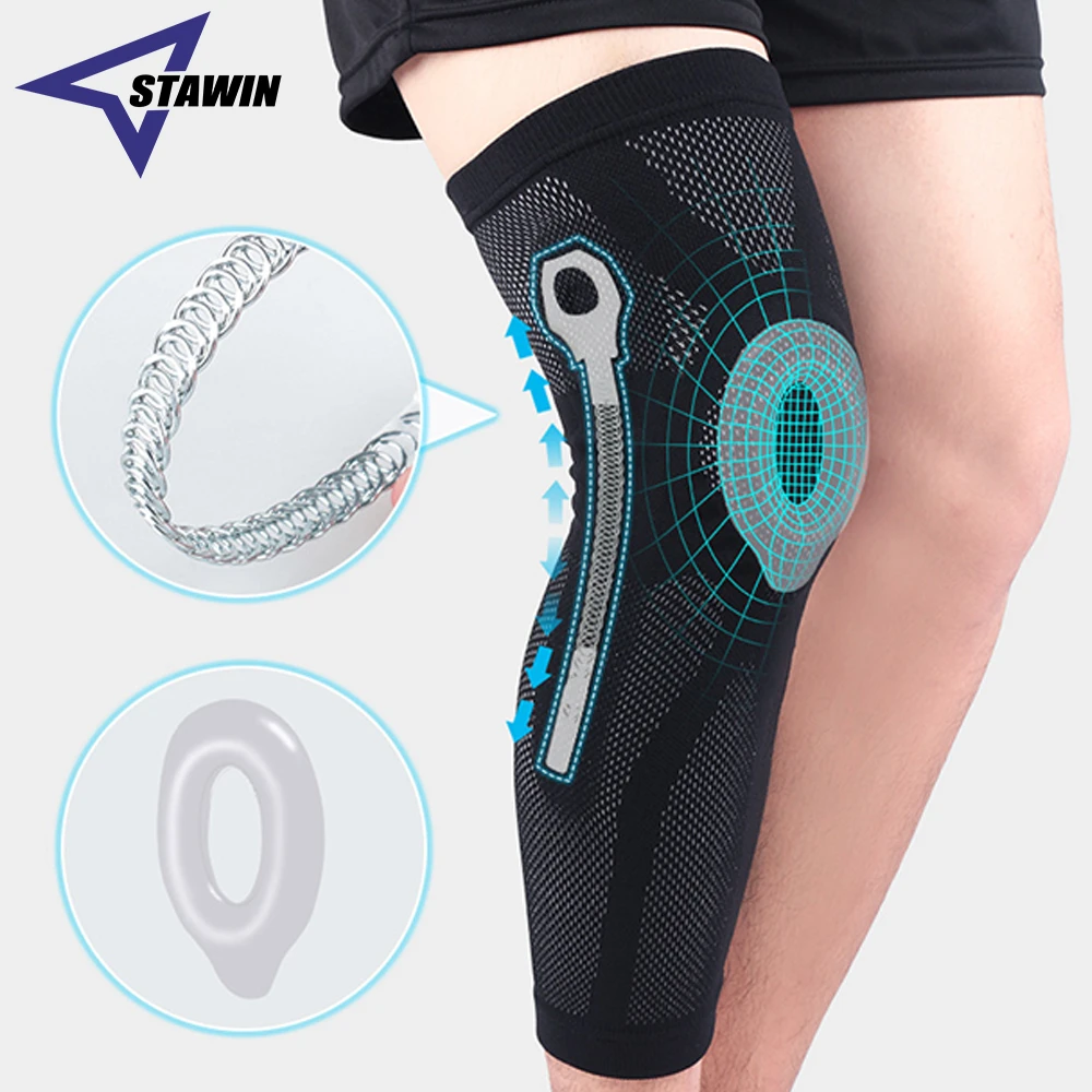 1 PC Sports Lengthen Leg Compression Sleeve Knee Protector Non slip ...