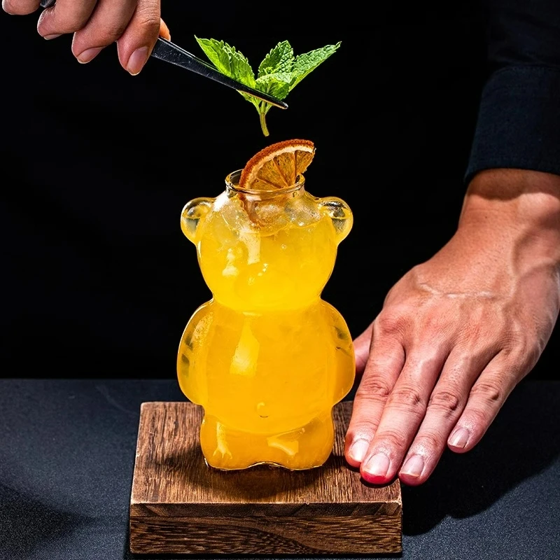 Bear-Shaped-Glass-Cup-Creative-Cocktail-Glasses-Cups-Transparent-Juice ...