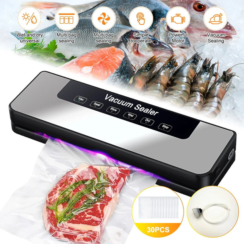 New Commercial Vacuum Sealer with 50 Sealer Bags,Food Preservation ...