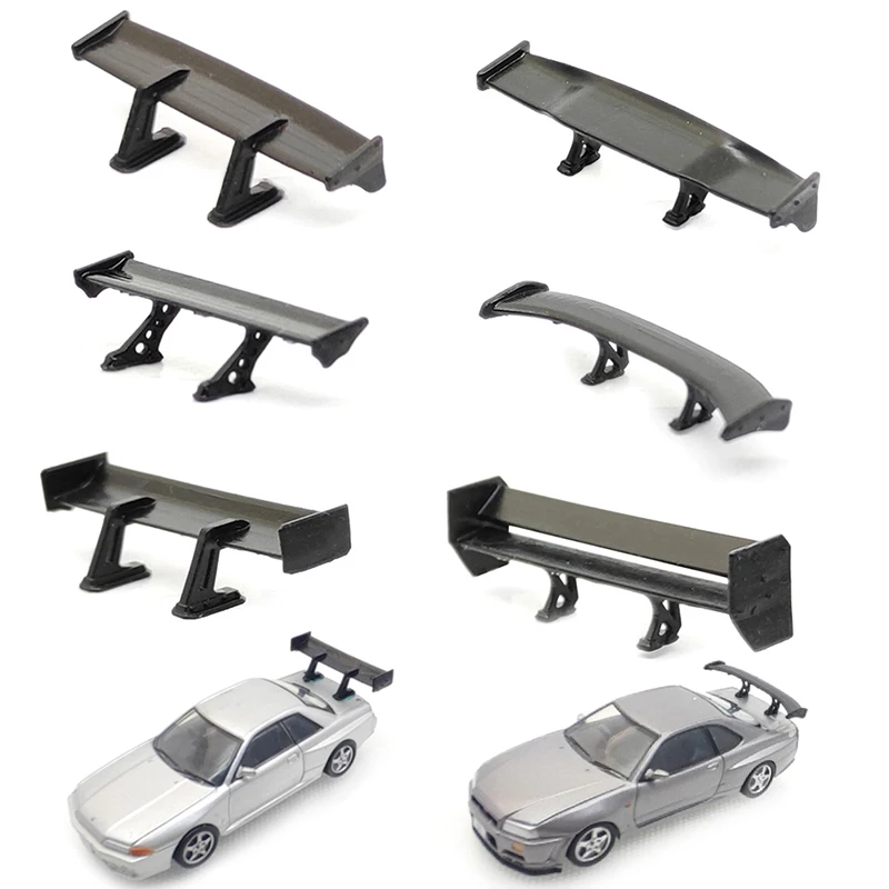 1PC 1:64 Car Model Tail Car Rear Spoiler Mini Wing Small Model DIY Car ...