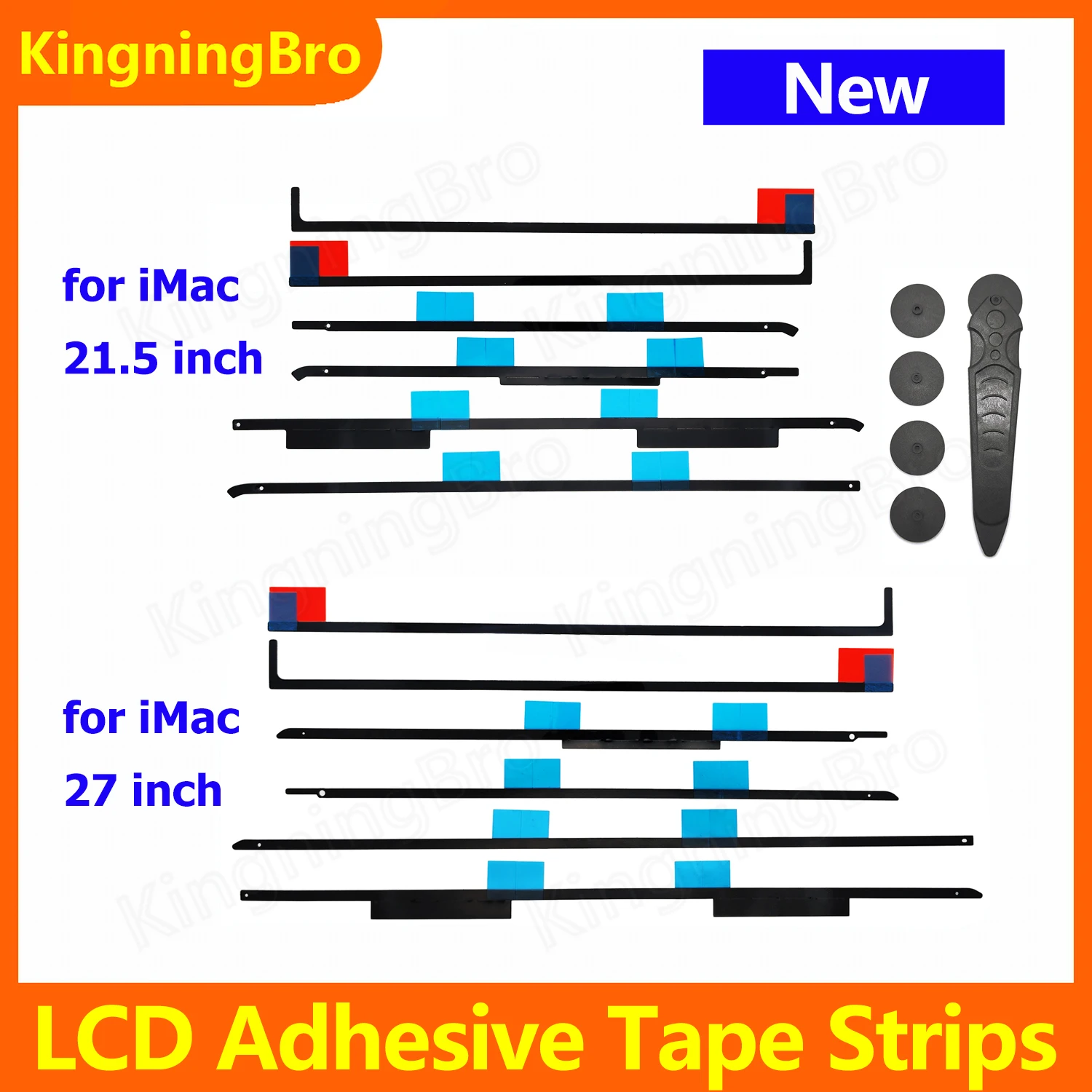 New-LCD-Display-Adhesive-Tape-Strips-Sticker-Opening-Tool-Kit-For-iMac ...