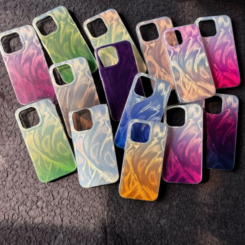 Gradient-Laser-Phone-Case-Compatible-with-iPhone-15-Pro-Max-14-13-12-11 ...
