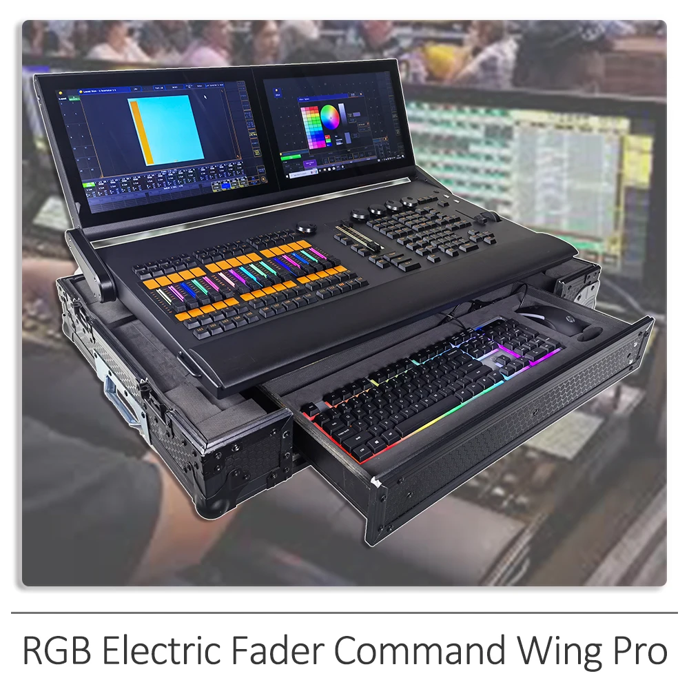 Consola-DMX-RGB-el-ctrica-mando-Fader-Wing-Pro-controlador-de-escenario ...