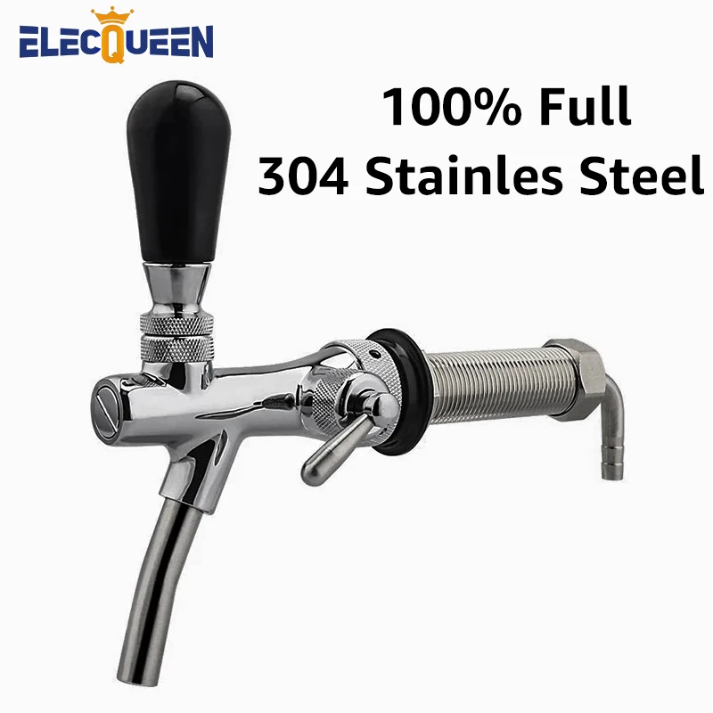 100% Full Stainless Steel Beer Faucet, Homebrew Italian Beer Tap ...