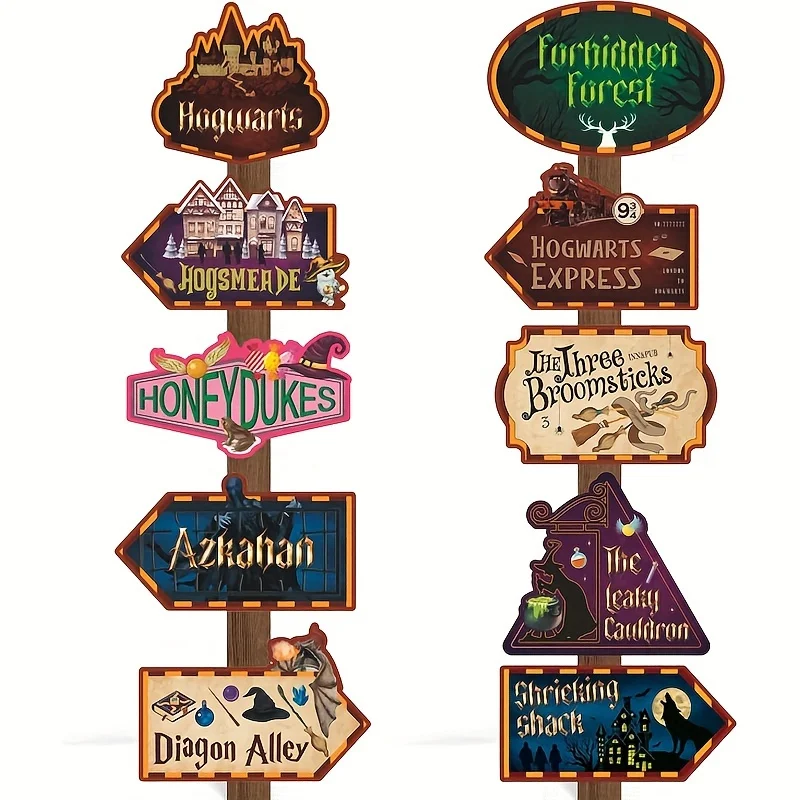 20-Pieces-Wizard-Party-Directional-Signs-Wizard-Party-Signs-Harry-Party ...