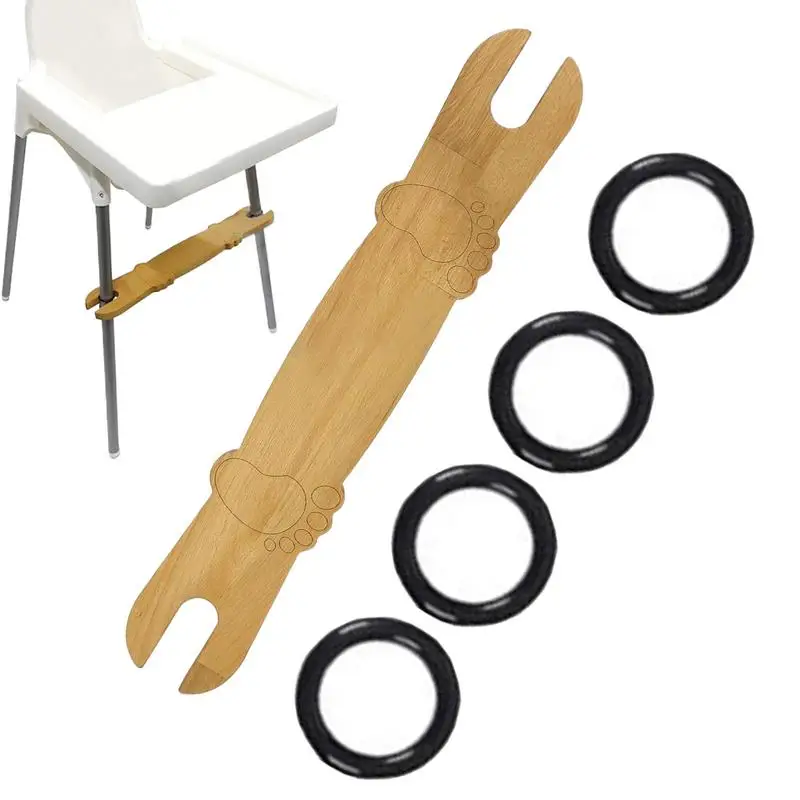 Baby High Chair Footrest Wooden Foot Rest for Seat Non-slip Ergonomic ...