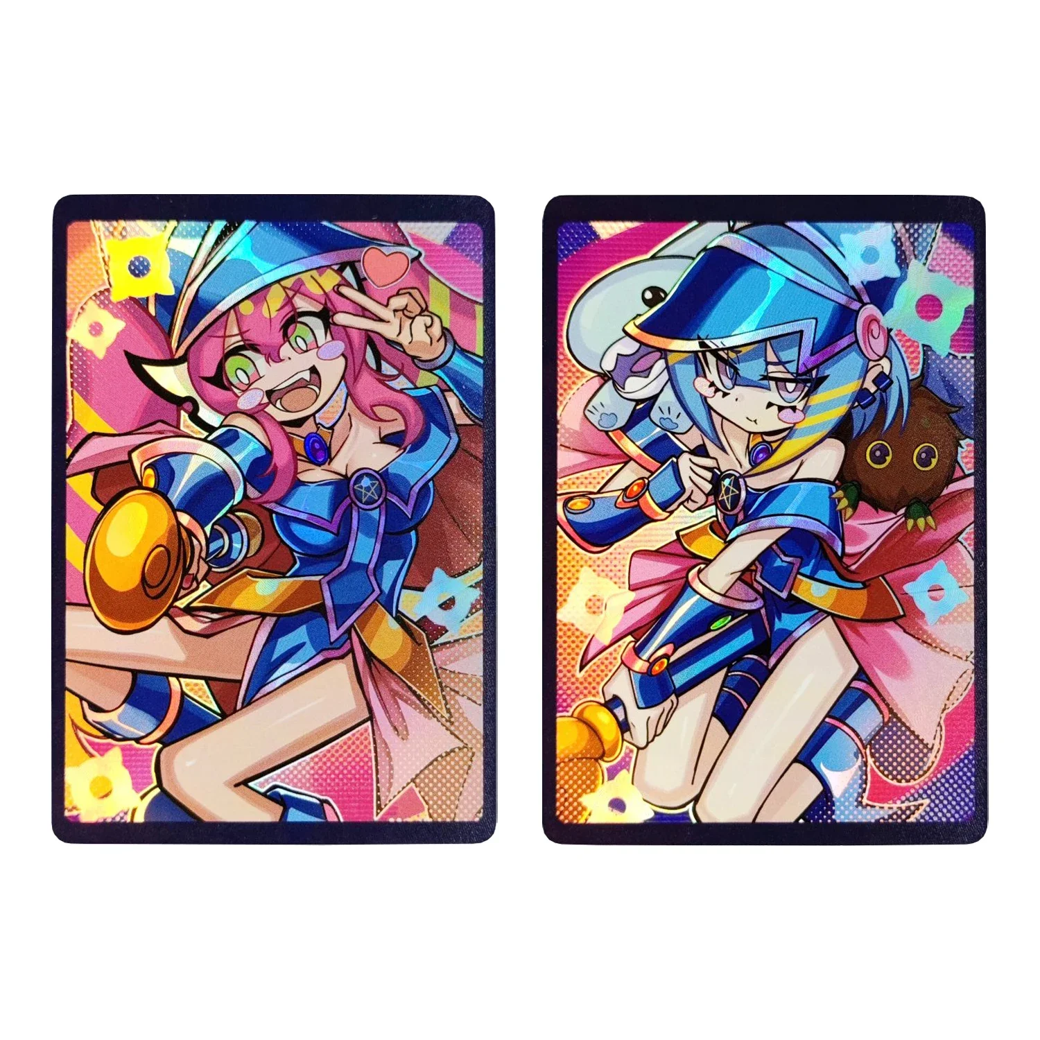 2Pcs-set-Yu-Gi-Oh-Evil-Twin-Refractive-Flash-Card-Live-Twin-Lil-la-Live ...