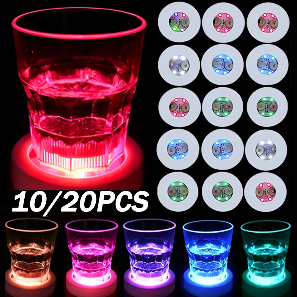 Autocollants-de-dessous-de-verre-Shoous-LED-tampon-de-tasse-de-boissons ...