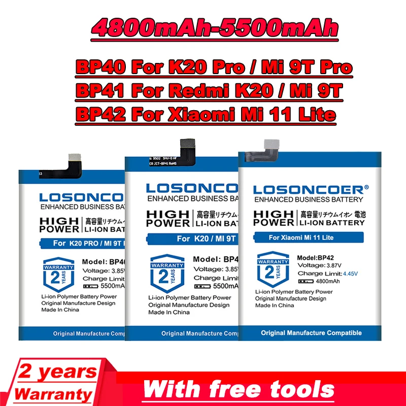 5500mAh-BP40-Battery-For-Xiaomi-Redmi-K20-Pro-Mi-9T-Pro-BP41-For-Redmi ...