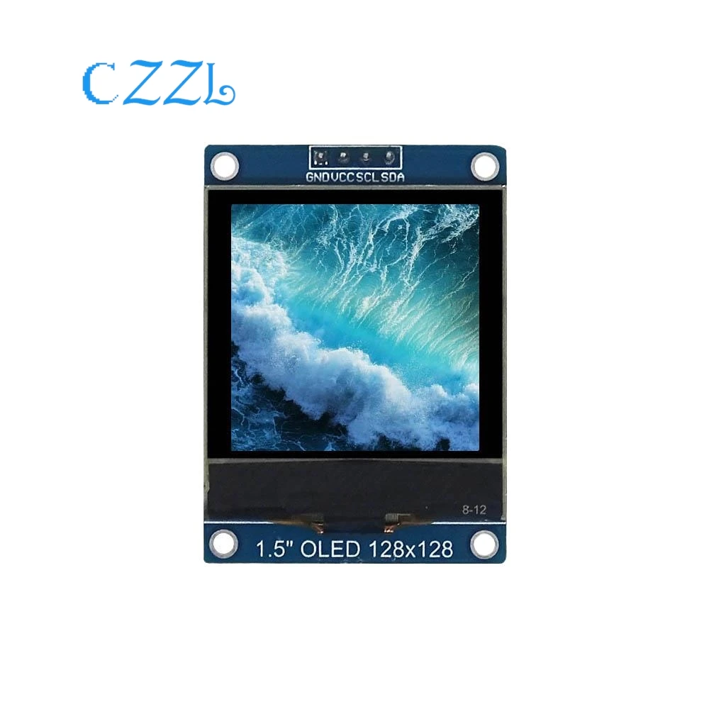 1.5 inch 4PIN OLED module Display Screen SH1107 Drive IC 128*128 IIC ...
