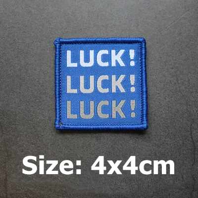 Mini Square Game Over Luck Letters Embroidery Patches Unable To Low Key ...