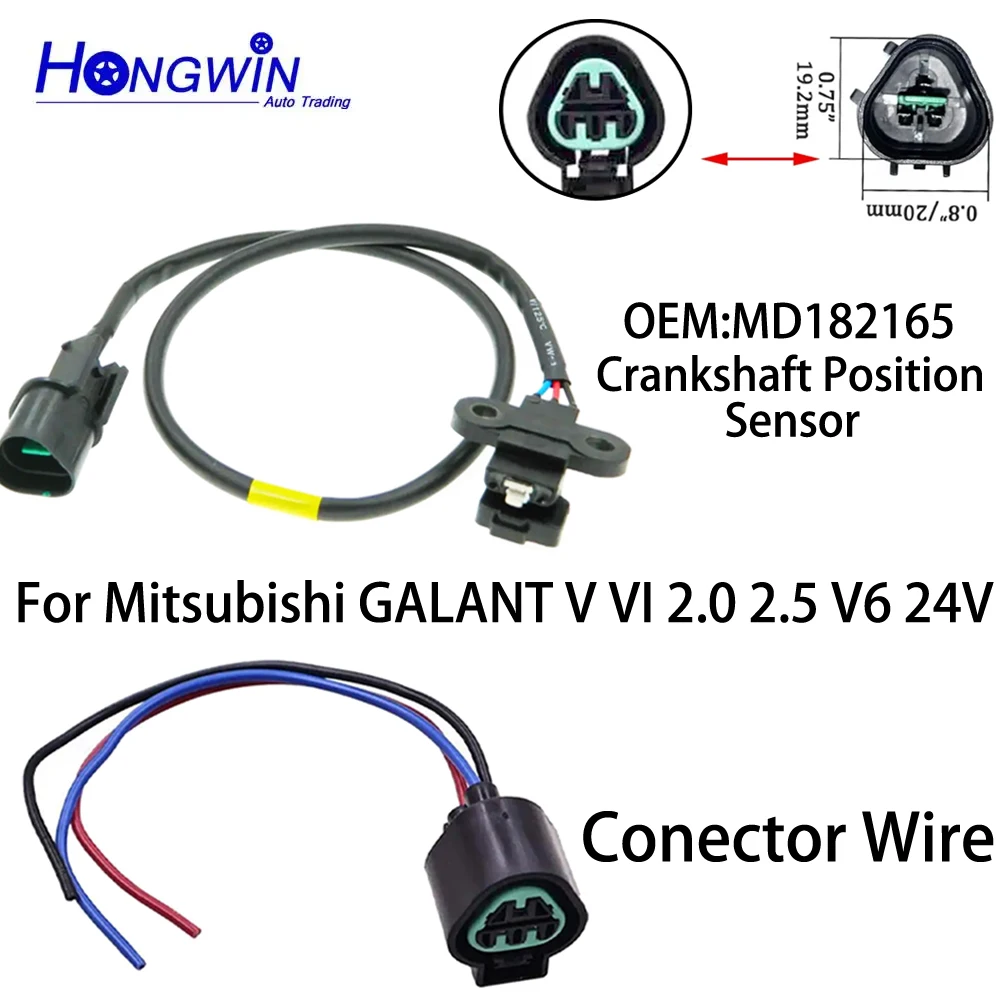 Crankshaft Position Sensor MD182165 For Mitsubishi GALANT V VI 2.0 2.5 ...