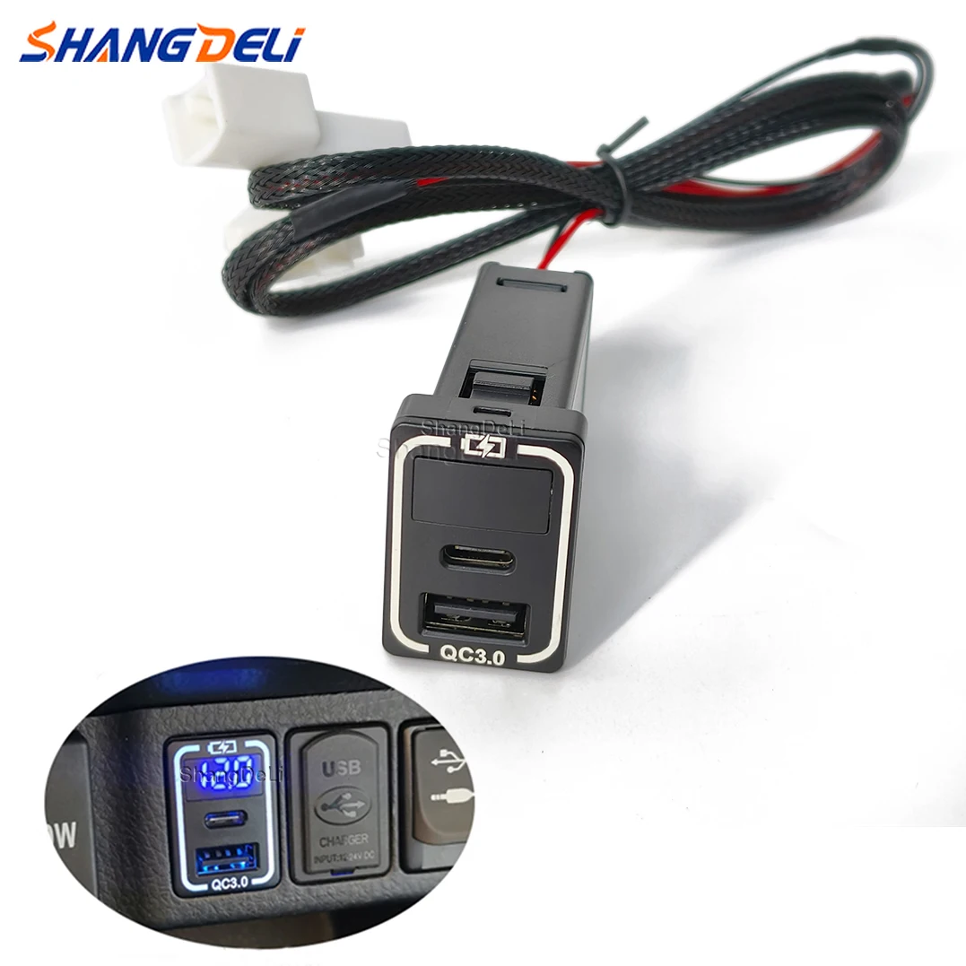 Car-Fast-Charger-Dual-QC3-0-USB-Interface-Adapter-Modified-Charging ...