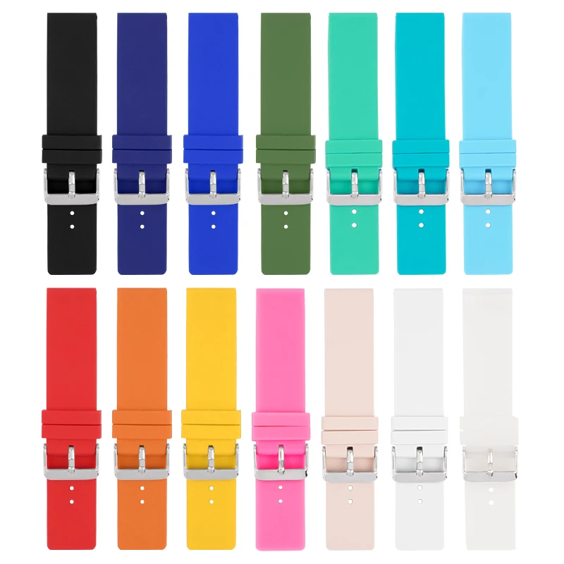 12-14-16-18mm-20mm-22mm-24mm-Silicone-Strap-Soft-Rubber-Band-Candy ...