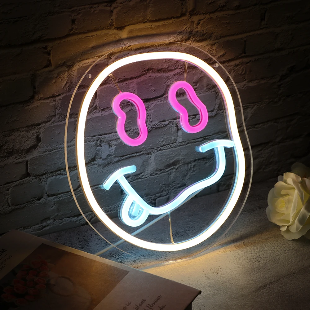 Smiley-Face-Neon-Sign-Dimmable-Neon-Signs-for-Wall-Decor-Smile-Neon ...