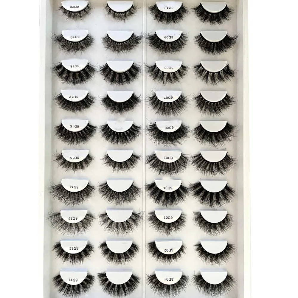NEW mix 20pairs Lashes Bulk Wholesale 8mm-12mm Mink Lashes New Design ...