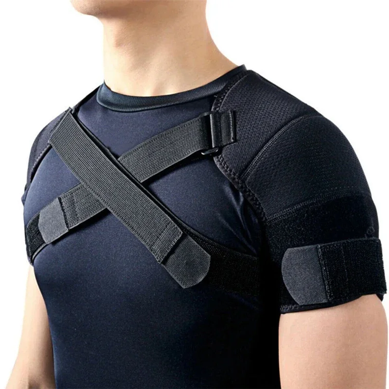 Adjustable-Double-Shoulder-Brace-Sports-Shoulder-Support-Belt-Back-Pain ...
