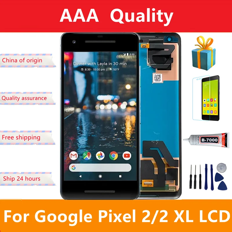 Pantalla-LCD-AMOLED-100-Original-para-Google-Pixel-2-XL-2XL-montaje-de-digitalizador-con ...