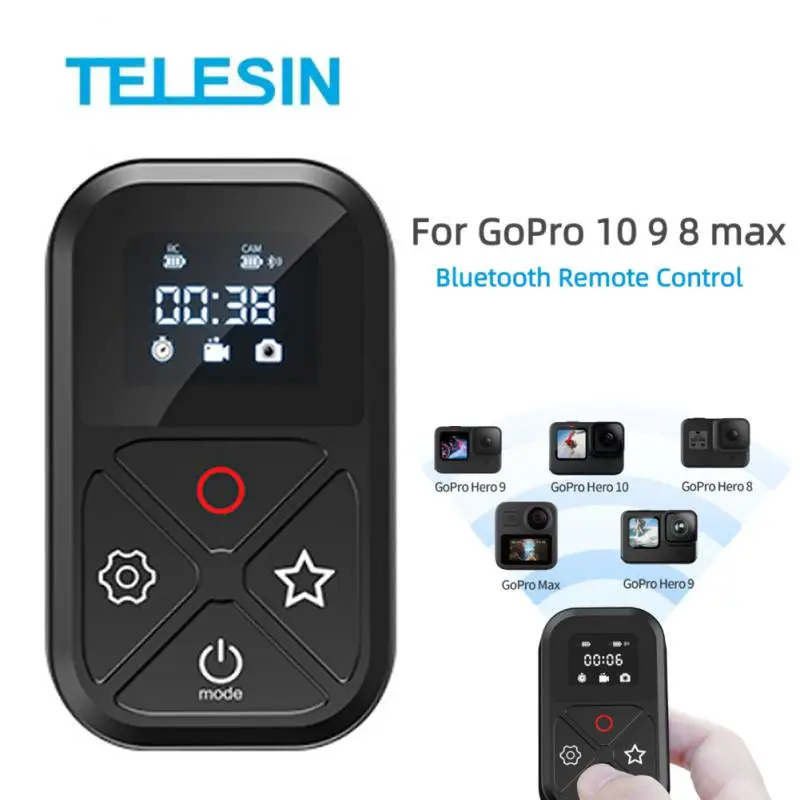 TELESIN-T10-80M-Wifi-Bluetooth-Remote-Control-With-Screen-Display-Set ...