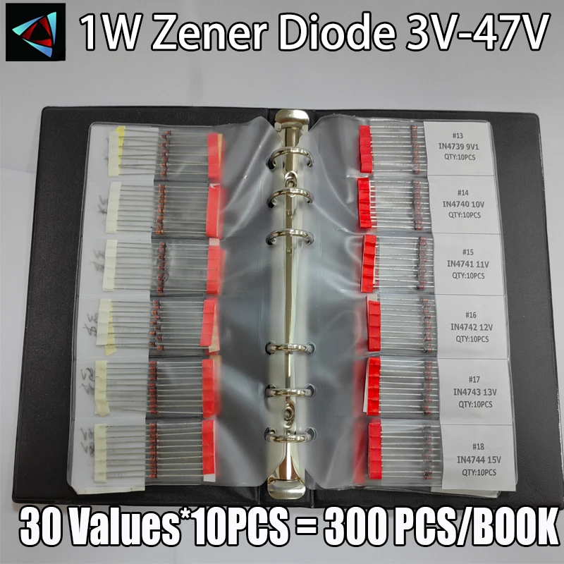 1W-Zener-Diode-3V-47V-30ValuesX10pcs-300pcs-IN4730-IN4756-Electronic ...