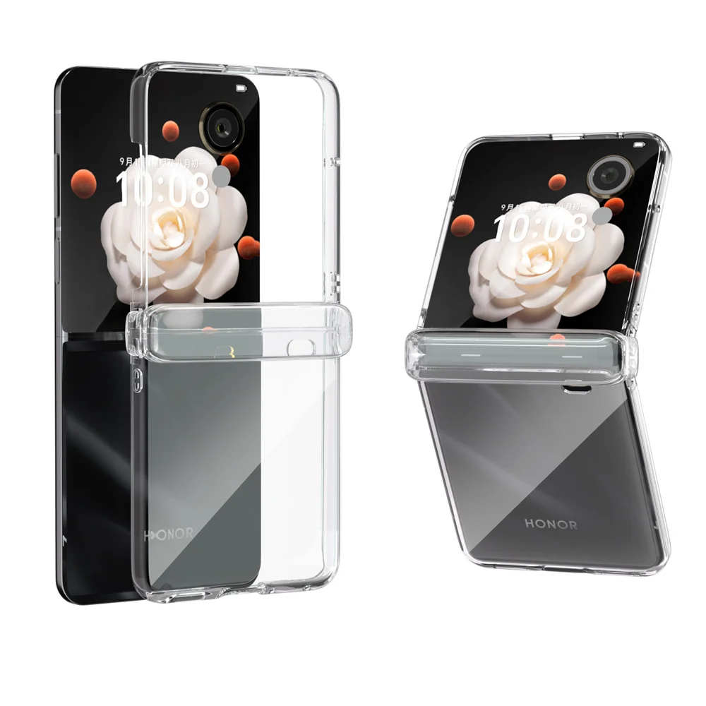 Transparent-PC-Hard-Shell-Phone-Case-For-Honor-Magic-V-Flip-Hinge ...