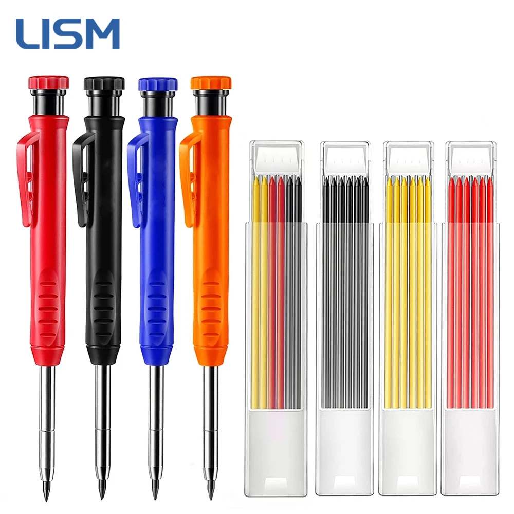 Wholesale-Solid-Carpenter-Pencil-Built-in-Sharpener-Graphite-Refill ...