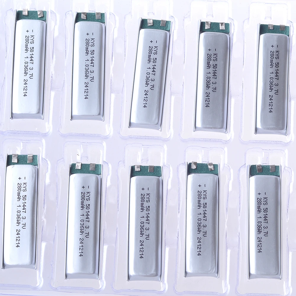 501447 280mAh 3.7V High magnification 10C ultra thin Rechargeable Li ...