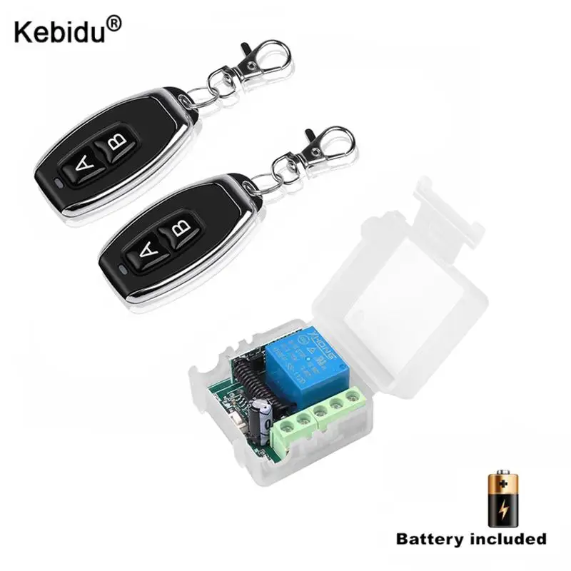 Kebidu-433Mhz-RF-Wireless-Remote-Control-1-Channel-EV1527-Learning-Code ...