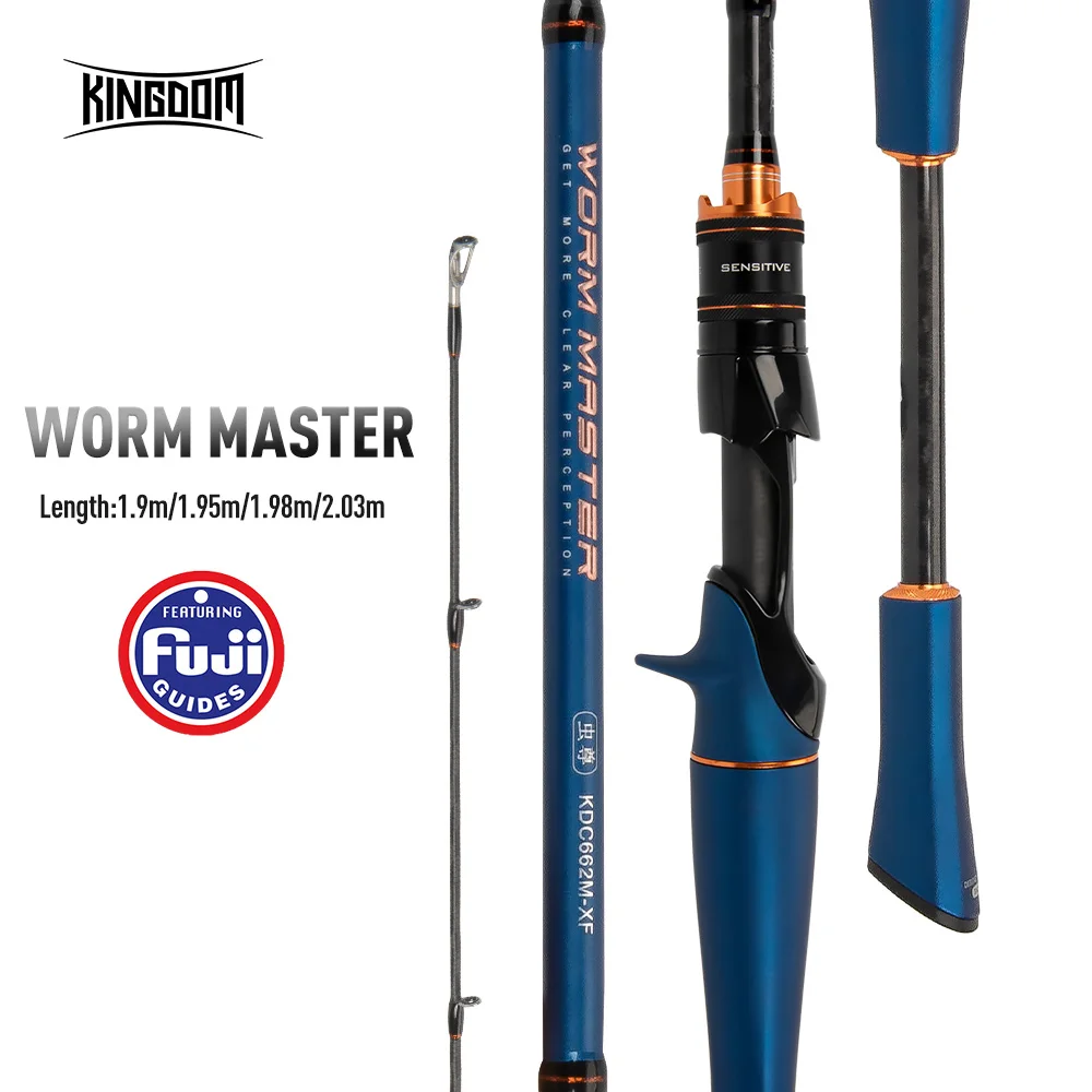 Kingdom-WormMaster-Fishing-Rods-Spinning-Casting-Rod-XF-Action-L-ML-M ...