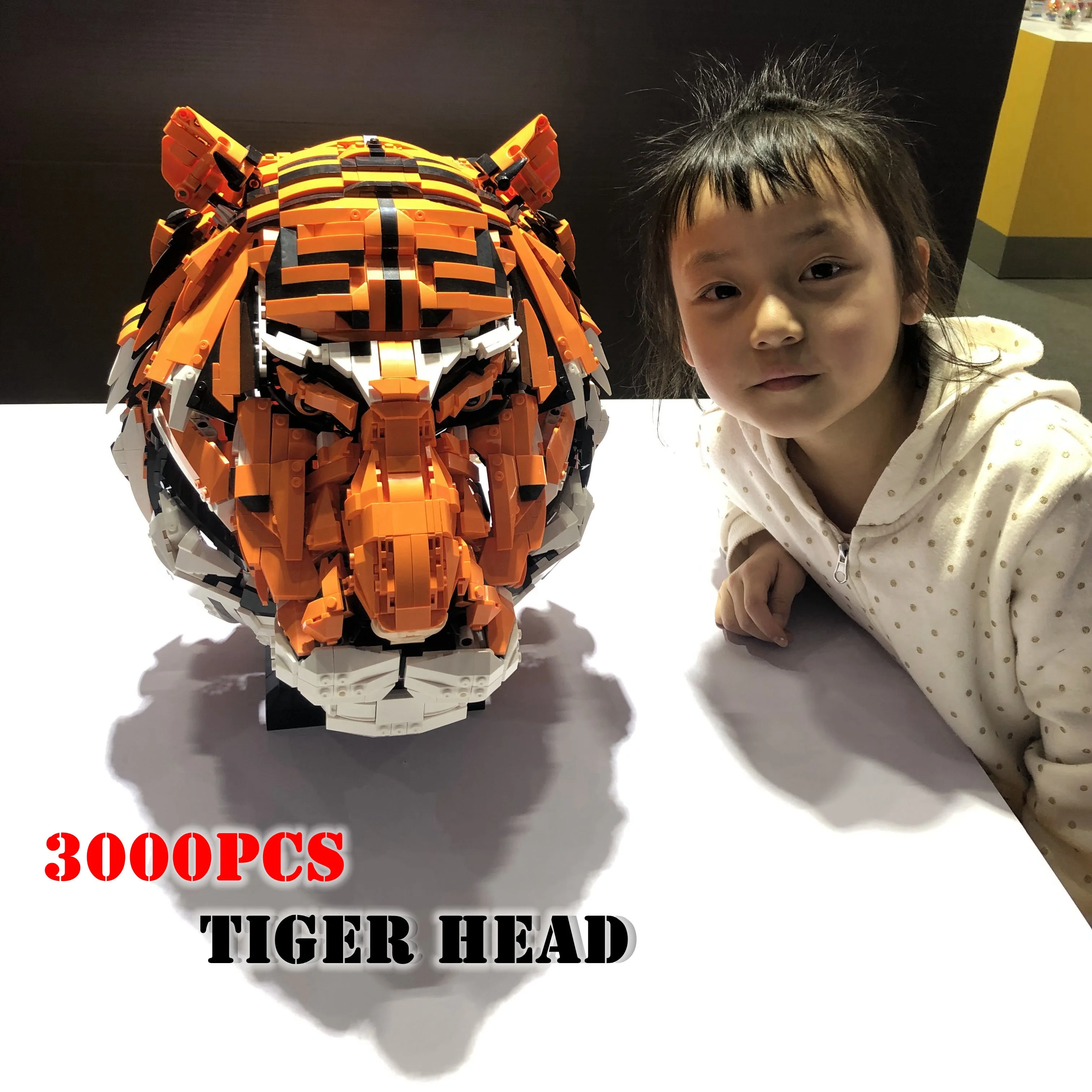 Creative Expert Zodiac Signs Tiger Head King Of Beasts 103000 Moc Ideas ...