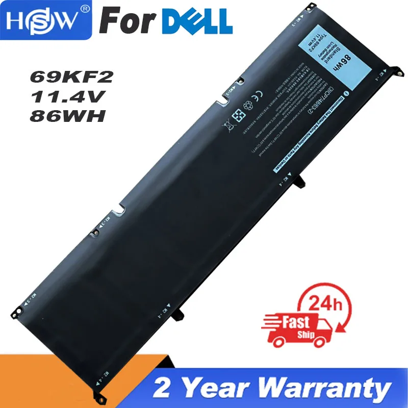 Bater-a-69KF2-para-DELL-XPS-15-9500-9510-9520-9530-precisi-n-5550-5560 ...