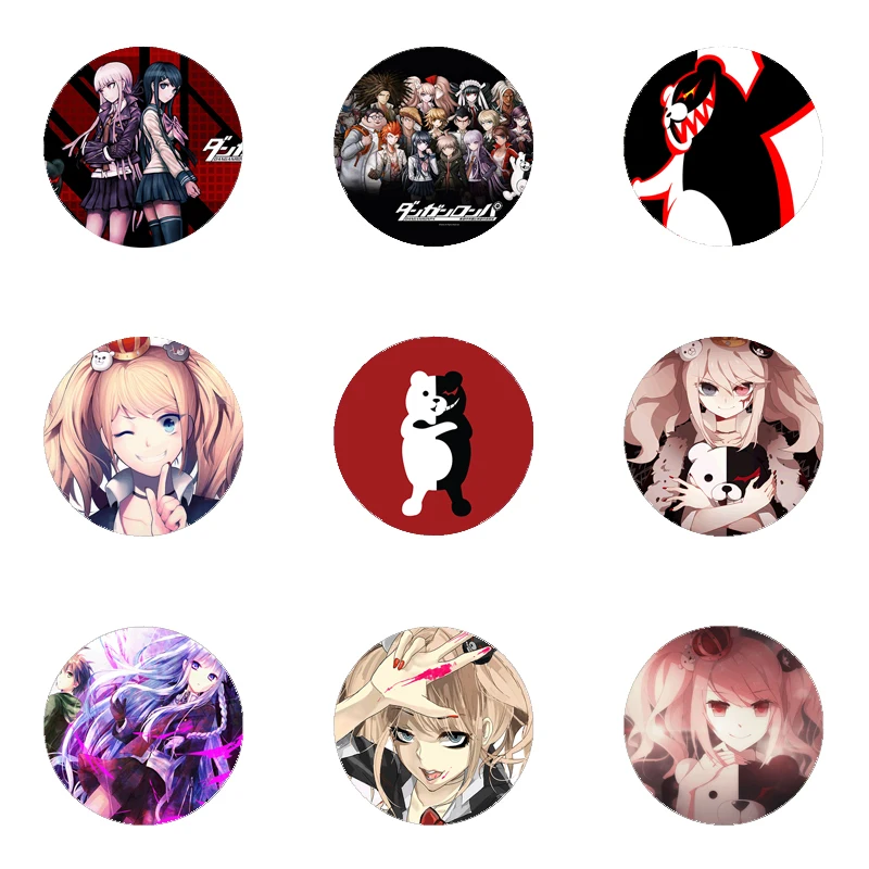 29-Style-58mm-Anime-Danganronpa-Cosplay-Badge-Junko-Enoshima-Brooch ...