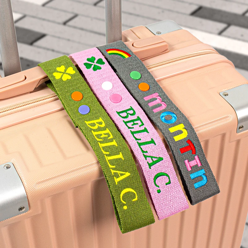 Personalize-Embroidered-Customized-Luggage-Tag-Custom-Letters-Men-Women ...