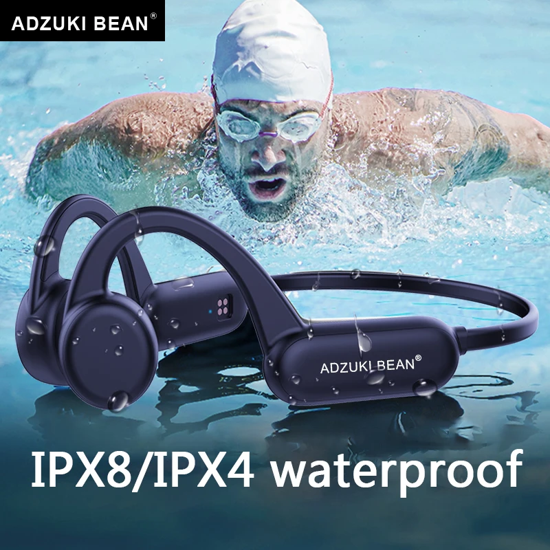 Adzuki bean X18pro 골전도 이어폰, 수영 IPX4 스포츠 무선 헤드폰 Mp3 블루투스 방수 8G 메모리 헤드셋 ...