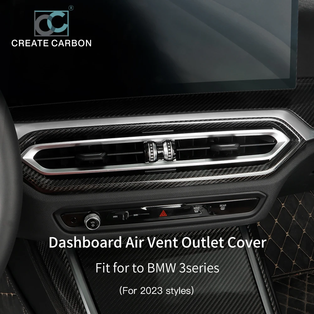 Carbon-Fiber-Dashboard-Air-Conditioning-Outlet-Vent-Cover-for-BMW-2-3 ...