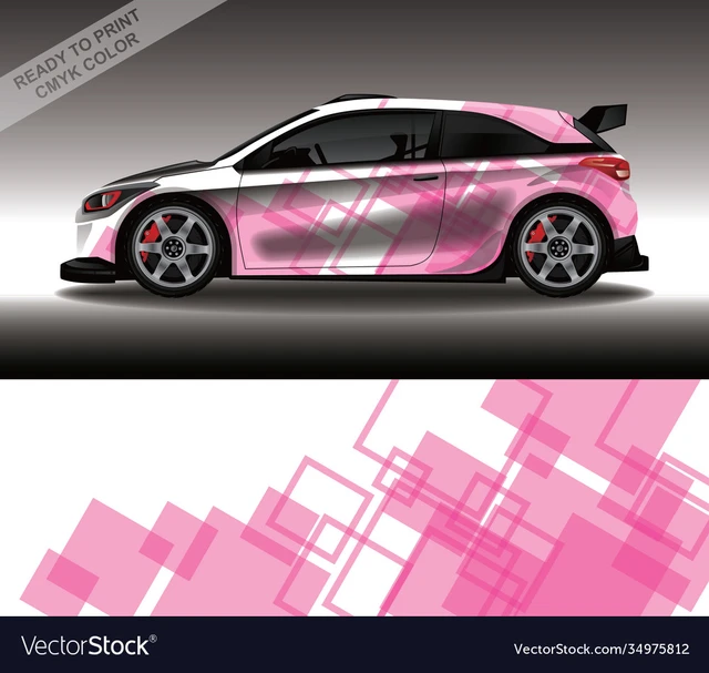 Pink And Black Car