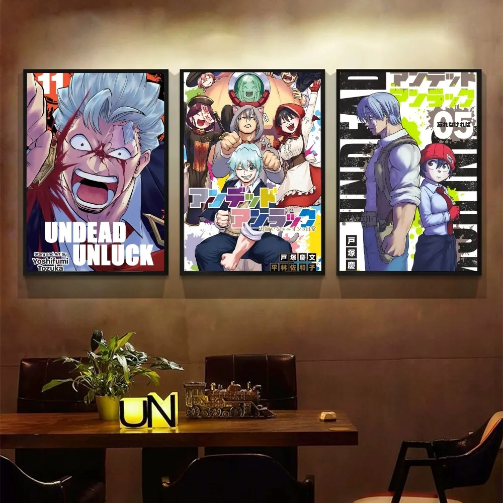 Undead-Unluck-Poster-Anime-Posters-Sticky-Whitepaper-Sticker-DIY-Room ...