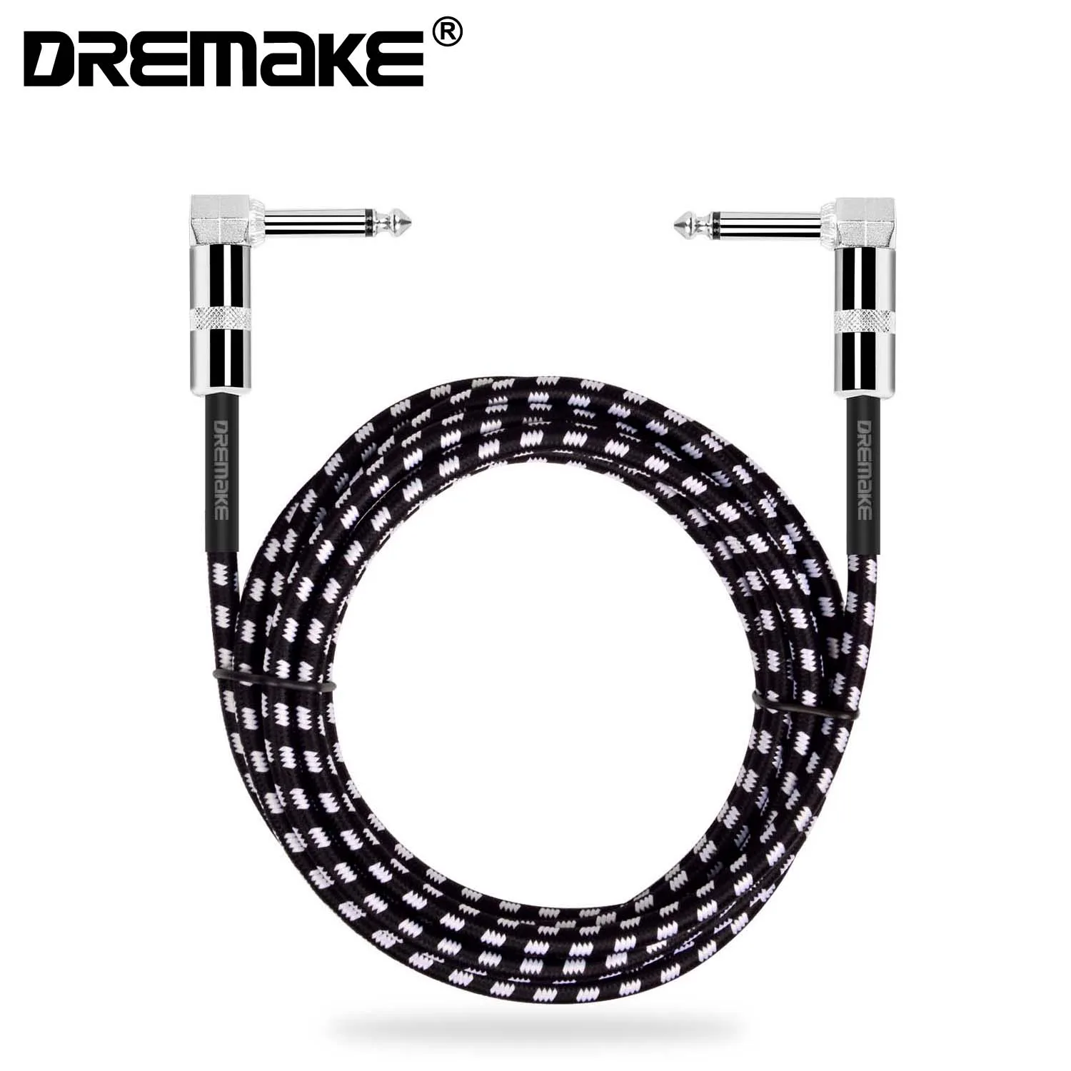 Instrument Right Angle Jack 6.35mm Mono Cable Gold Plated 1m 2m 3m 6m ...