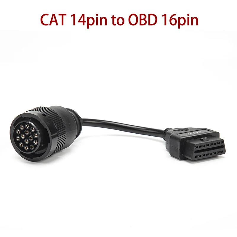 OBD2 Cable Truck Adapter Cable For CAT ET3 Cable Diagnostic Cable 14Pin ...