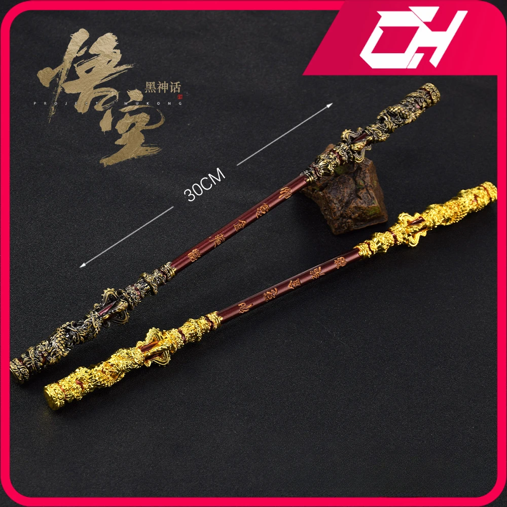 Black-Myth-WuKong-Sun-Wukong-Magic-Golden-Cudgel-Game-Anime-30cm-Metal ...