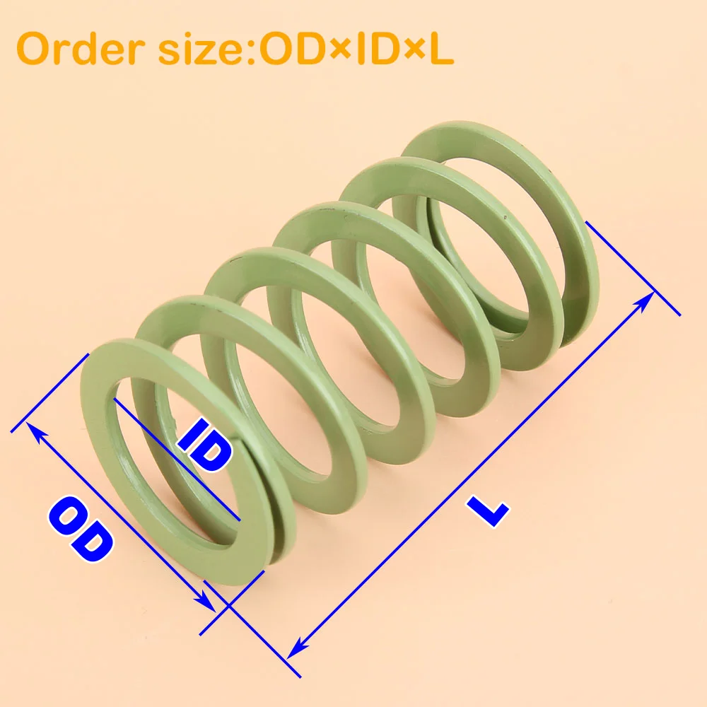 In Stock 1pcs Outer Diameter 11~42mm Length 10~300mm Green Spiral Stamping Compression Mould Die ...